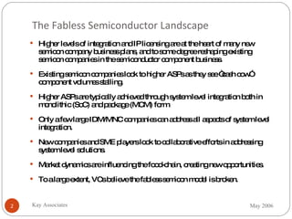 Semiconductors: The Changing Landscape | PPT