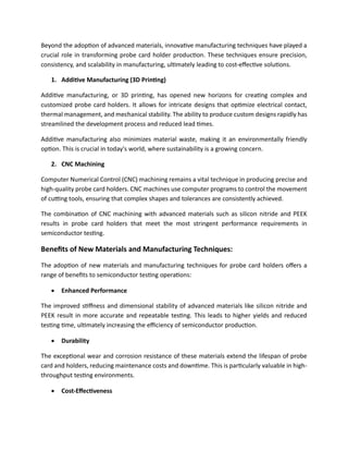 Semiconductor Testing New Materials and Manufacturing Techniques for ...