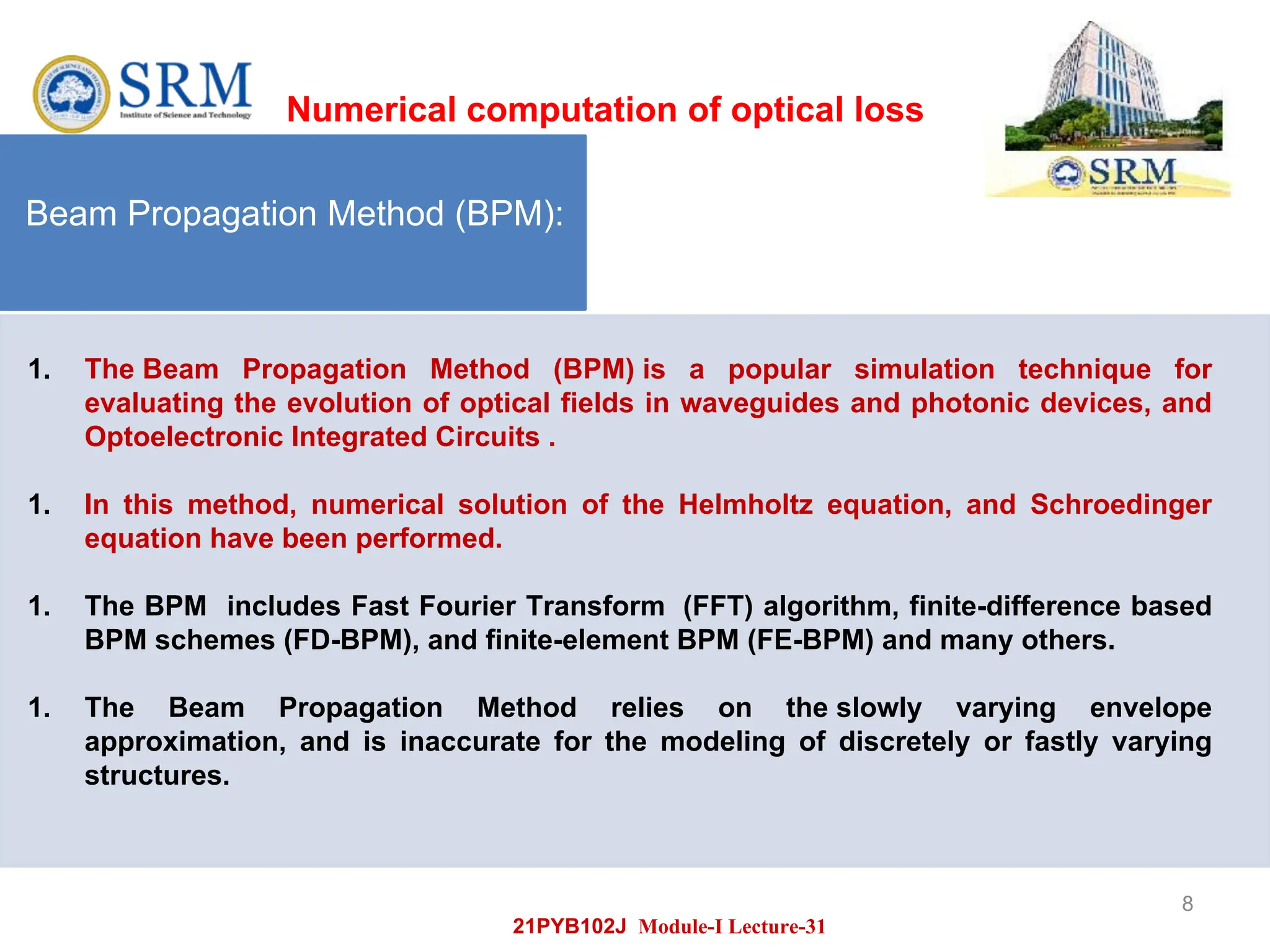 SEMICONDUCTOR PHYSICS OPTICAL LOSS COMPUTATION | PDF