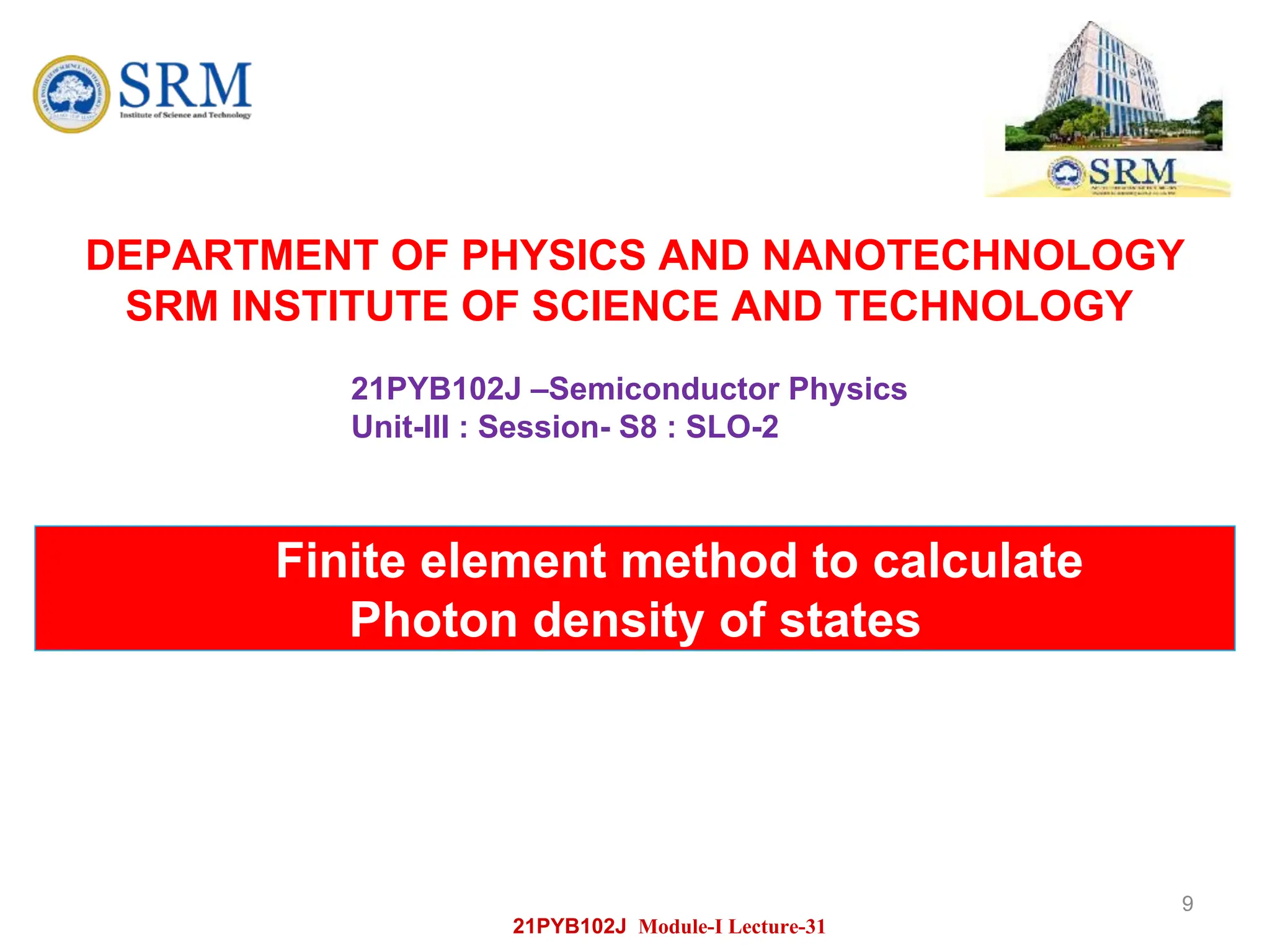 SEMICONDUCTOR PHYSICS OPTICAL LOSS COMPUTATION | PPT