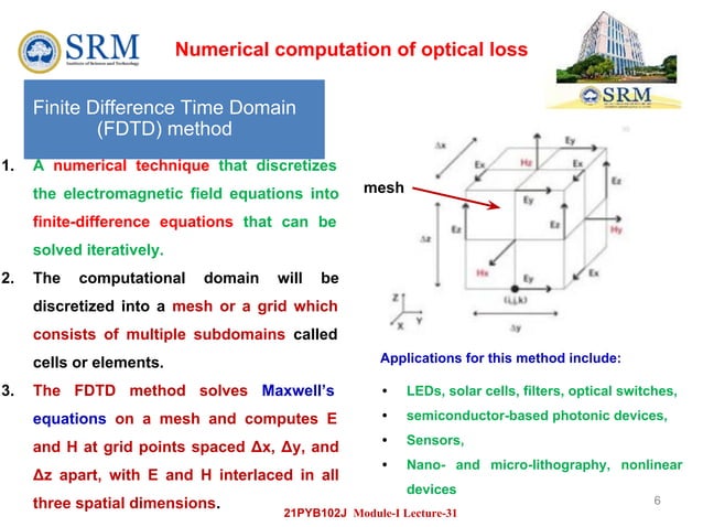 SEMICONDUCTOR PHYSICS OPTICAL LOSS COMPUTATION | PPT