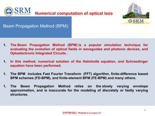 SEMICONDUCTOR PHYSICS OPTICAL LOSS COMPUTATION | PPT