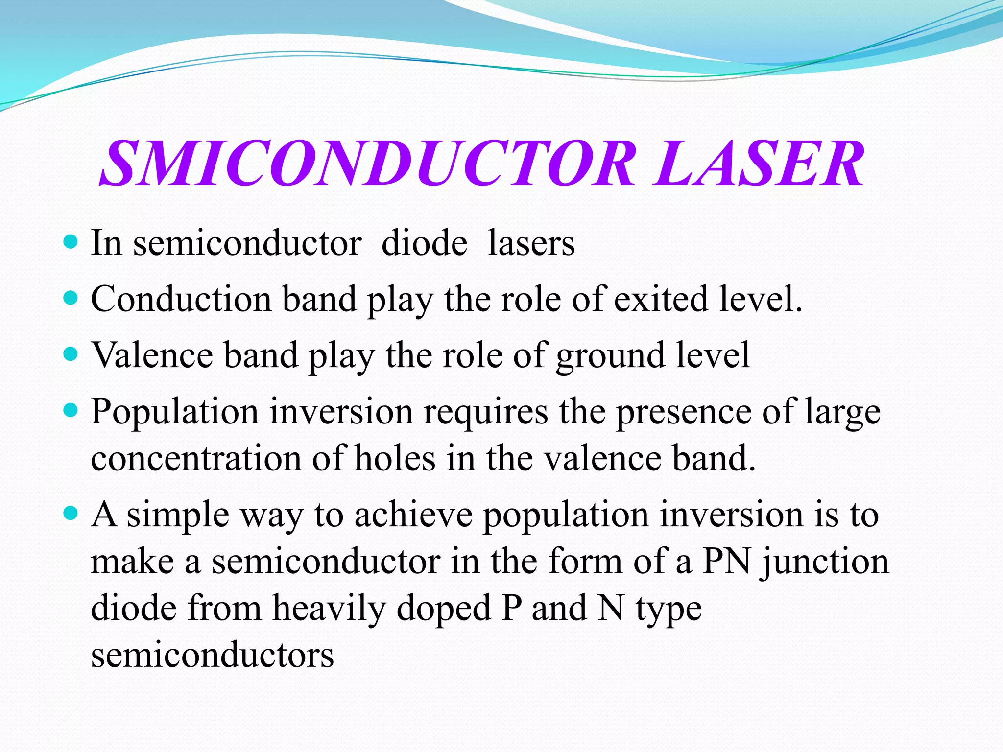 Semicondutor laser | PPTX