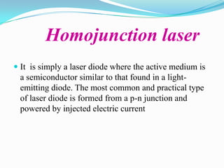 Semicondutor laser | PPTX