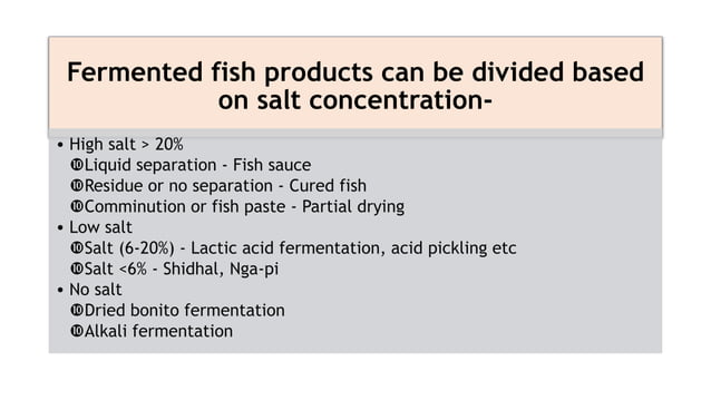Semi fermented and fermented fish products.pptx | Chemistry | Science