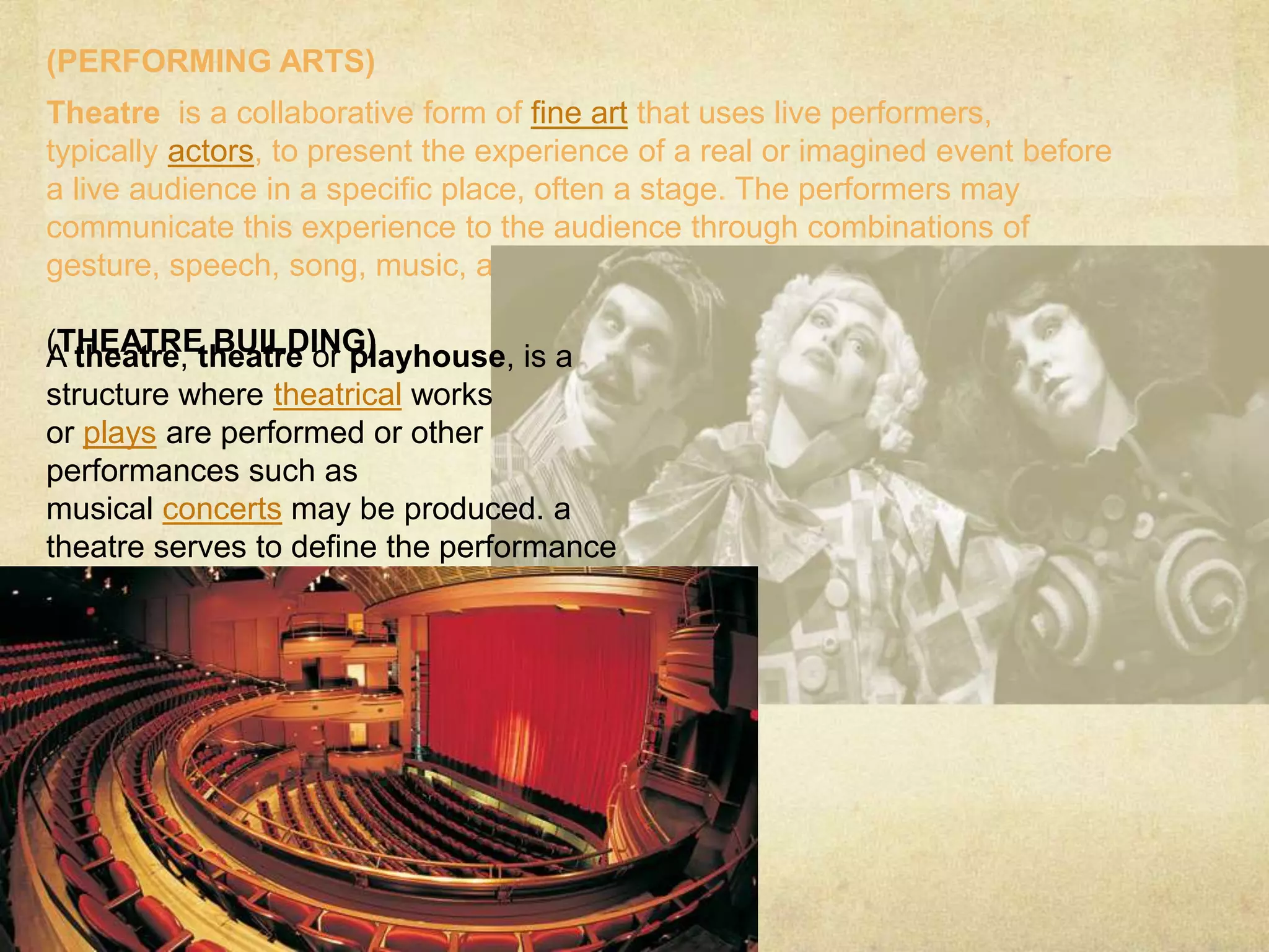 evolution of theatre architecture | PPTX