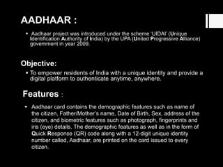 Aadhaar | PPTX