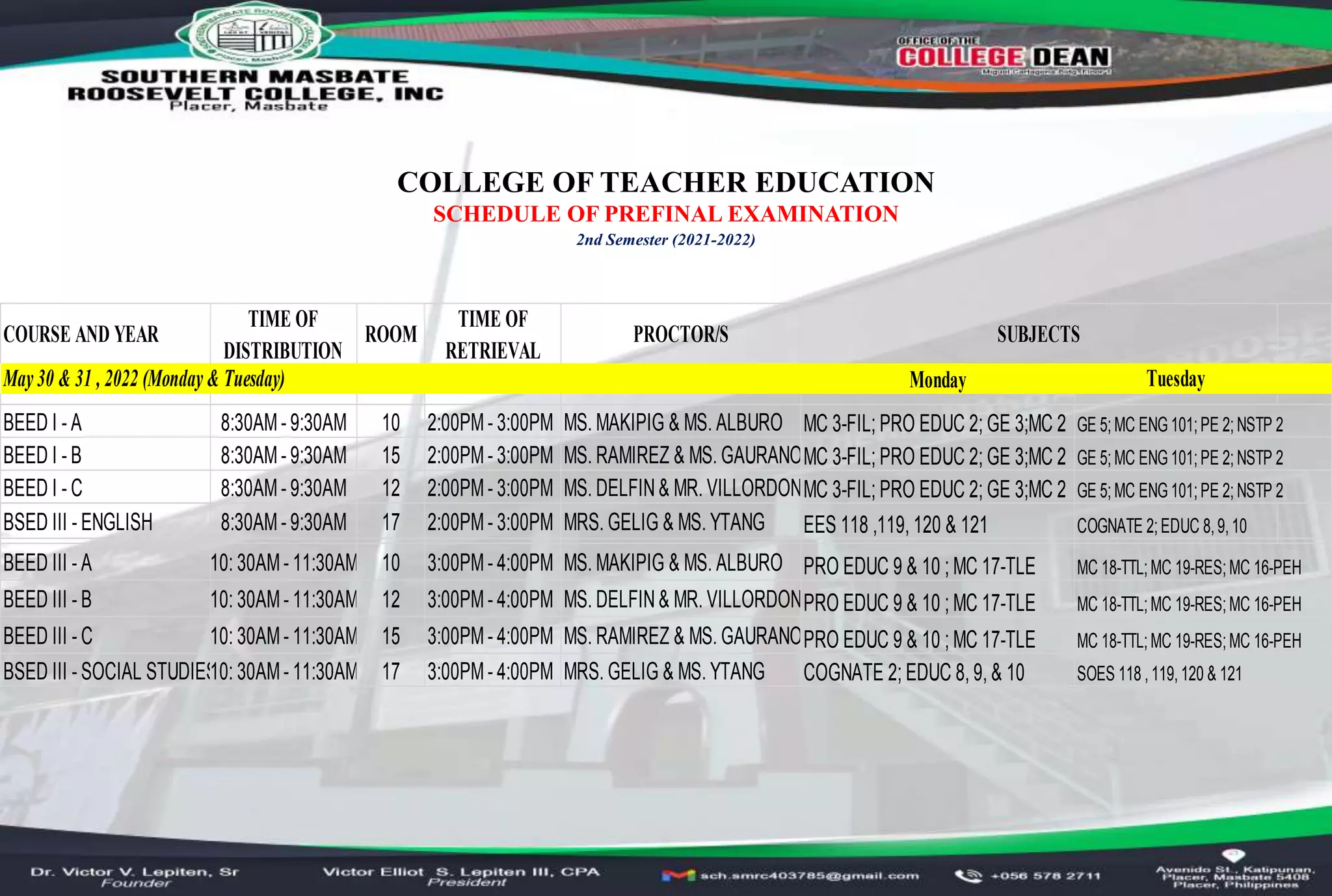 semifinal exam sched.pptx