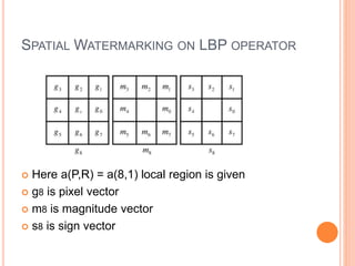 Semi fragile watermarking | PPTX