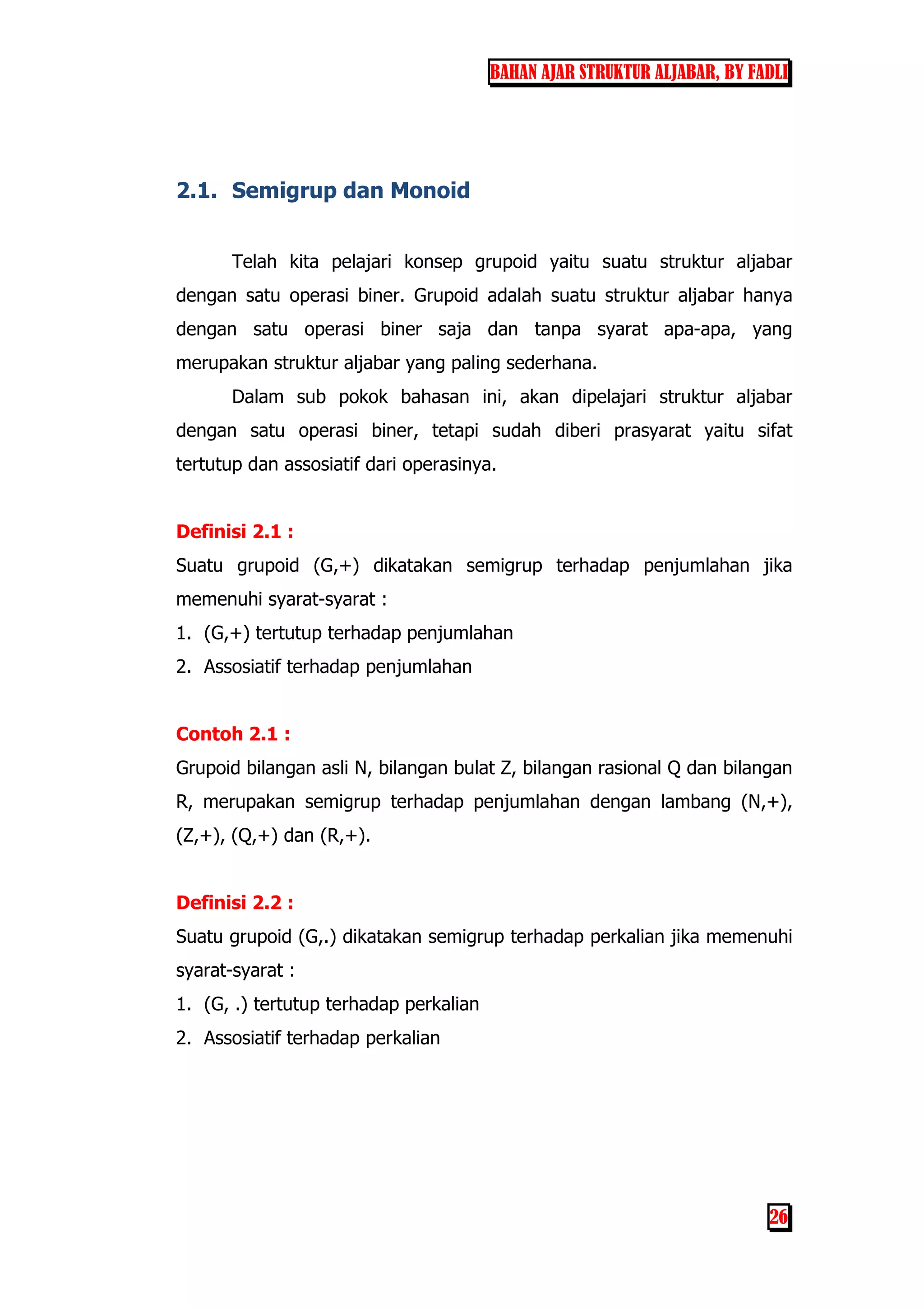 struktur aljabar | PDF