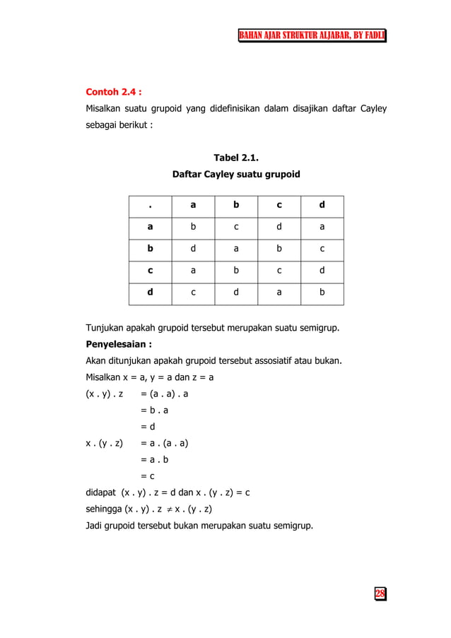 struktur aljabar | PDF