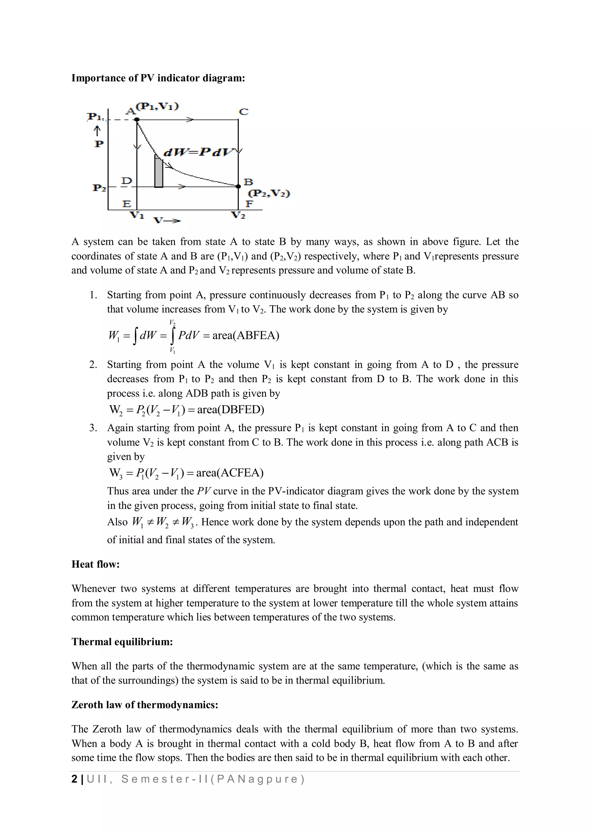B.Sc. Sem II Thermodynamics-II | PDF