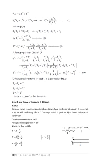 B.Sc. Sem II Network theorems | PDF