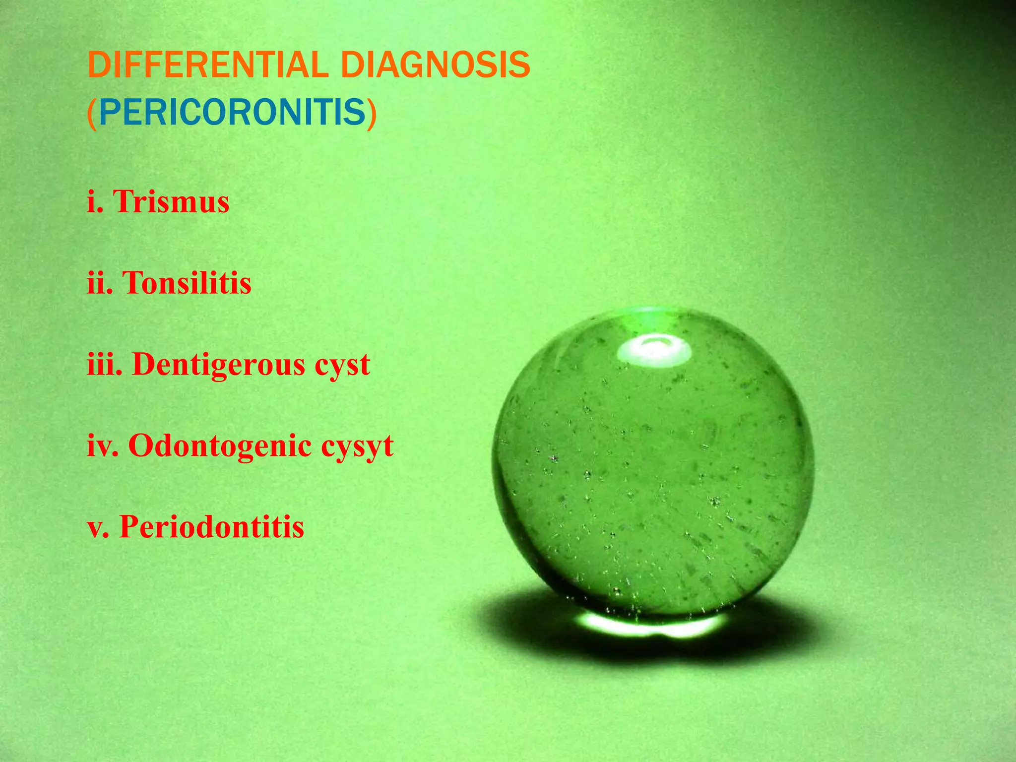 Pericoronitis | PPT