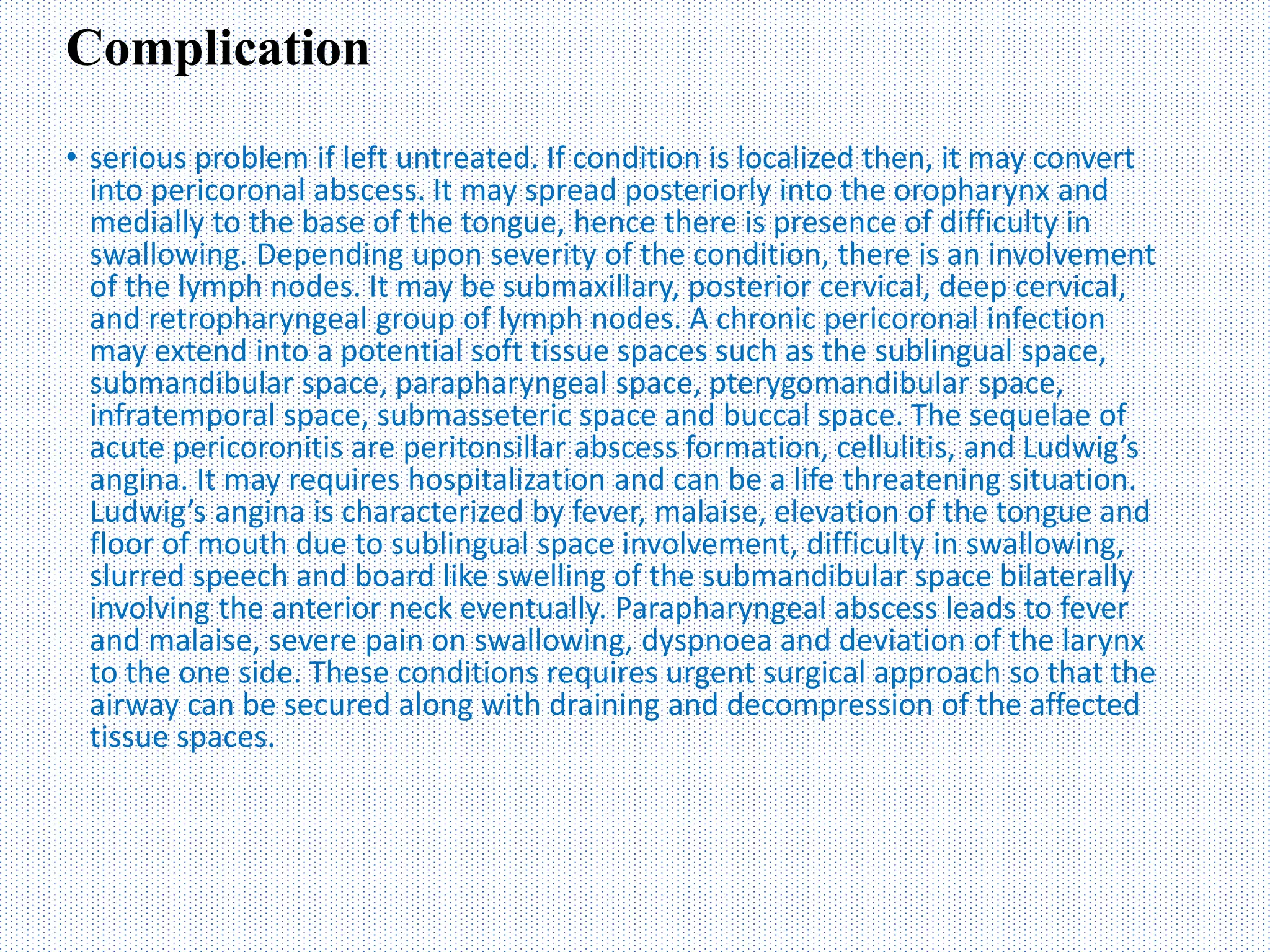 Pericoronitis | PPT