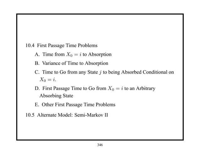Semi markov process | PDF