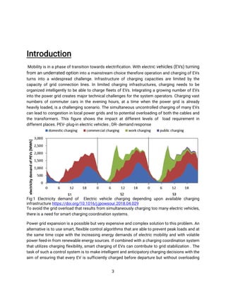 Seminar Report on Smart charging strategy for an electric vehicle fleet to reduce peak load with ...