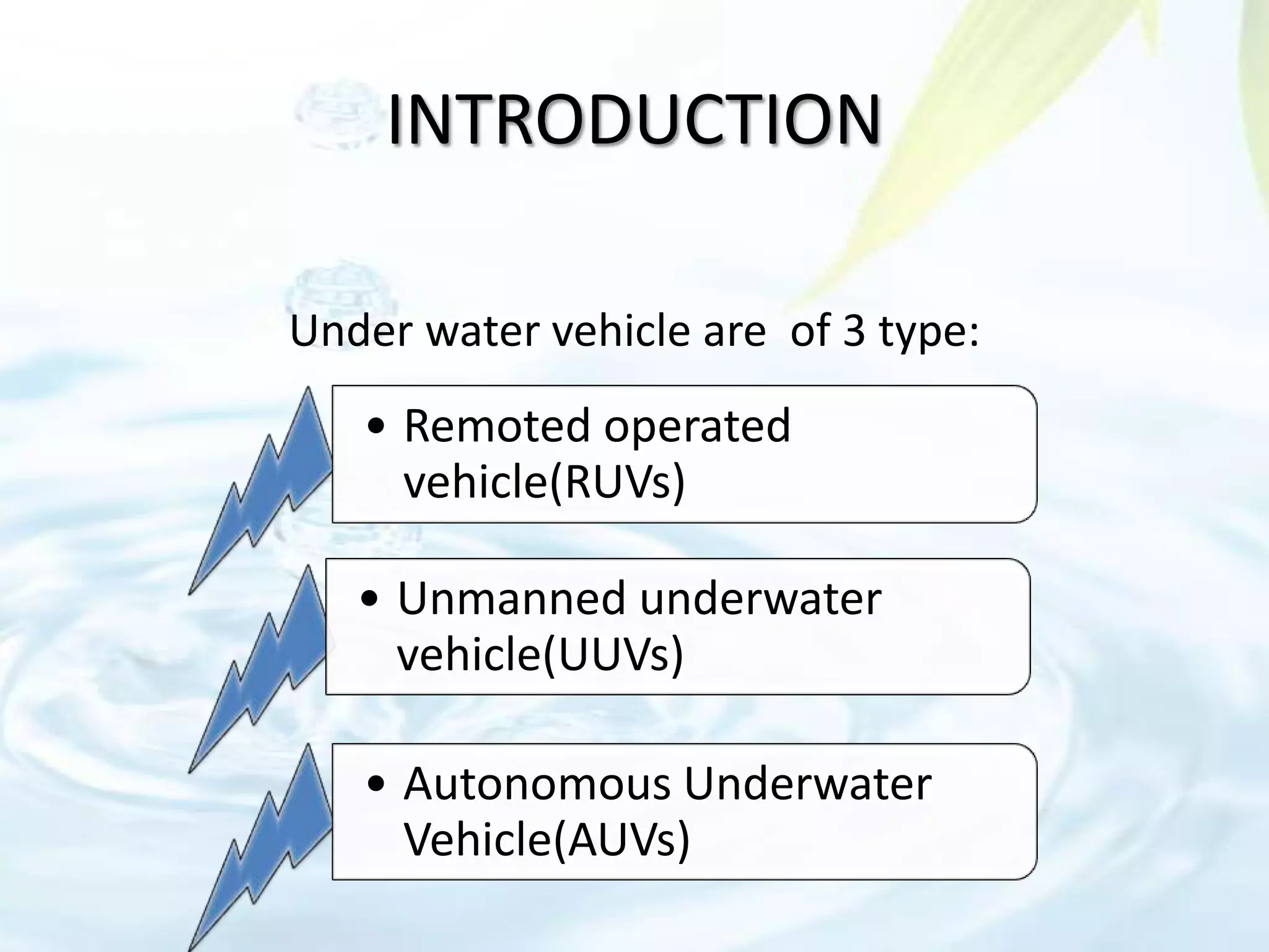 Autonomous Underwater Vehicle (AUVs) | PPTX