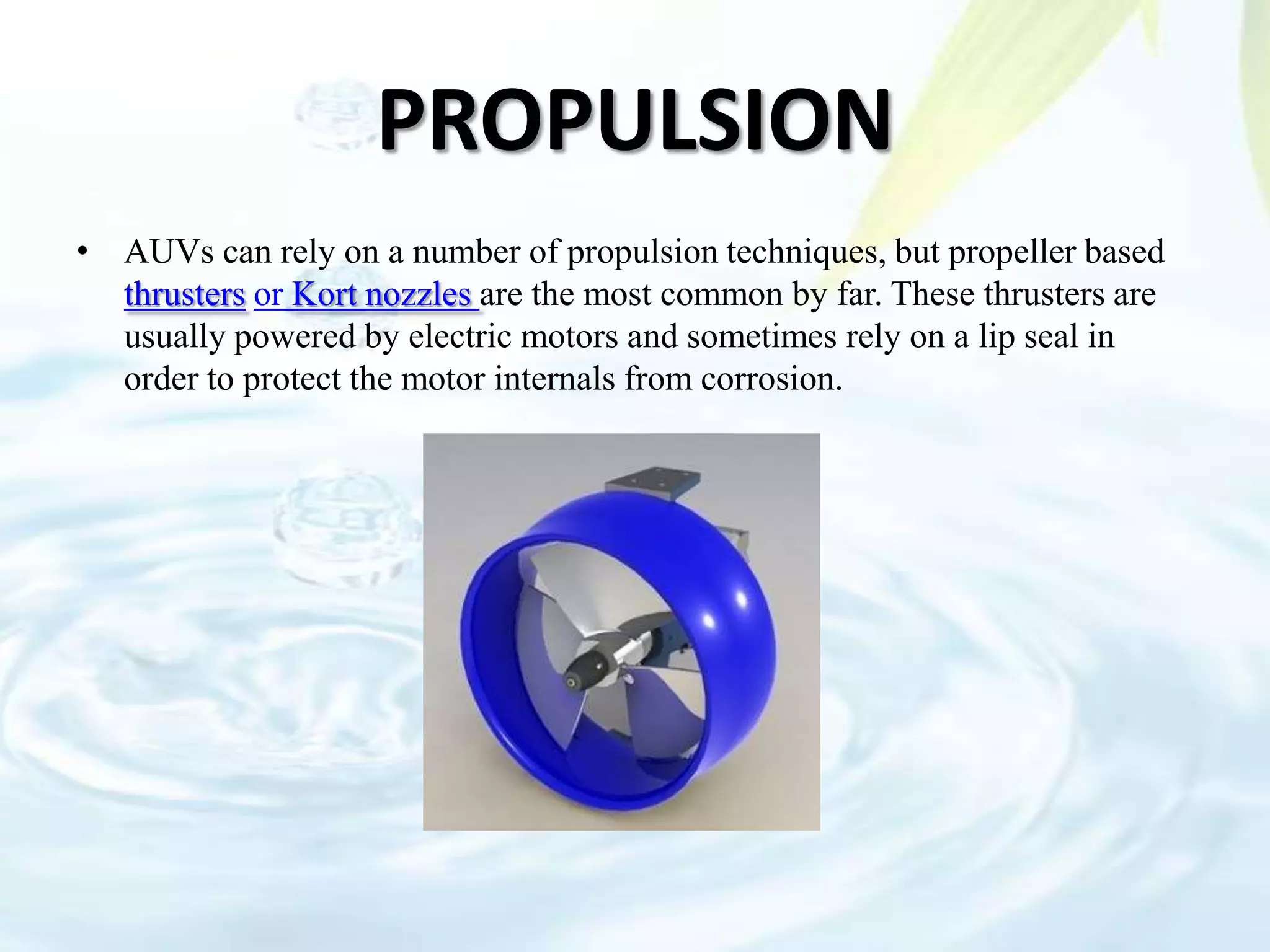 Autonomous Underwater Vehicle (AUVs) | PPTX