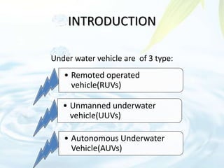 Autonomous Underwater Vehicle (AUVs) | PPTX