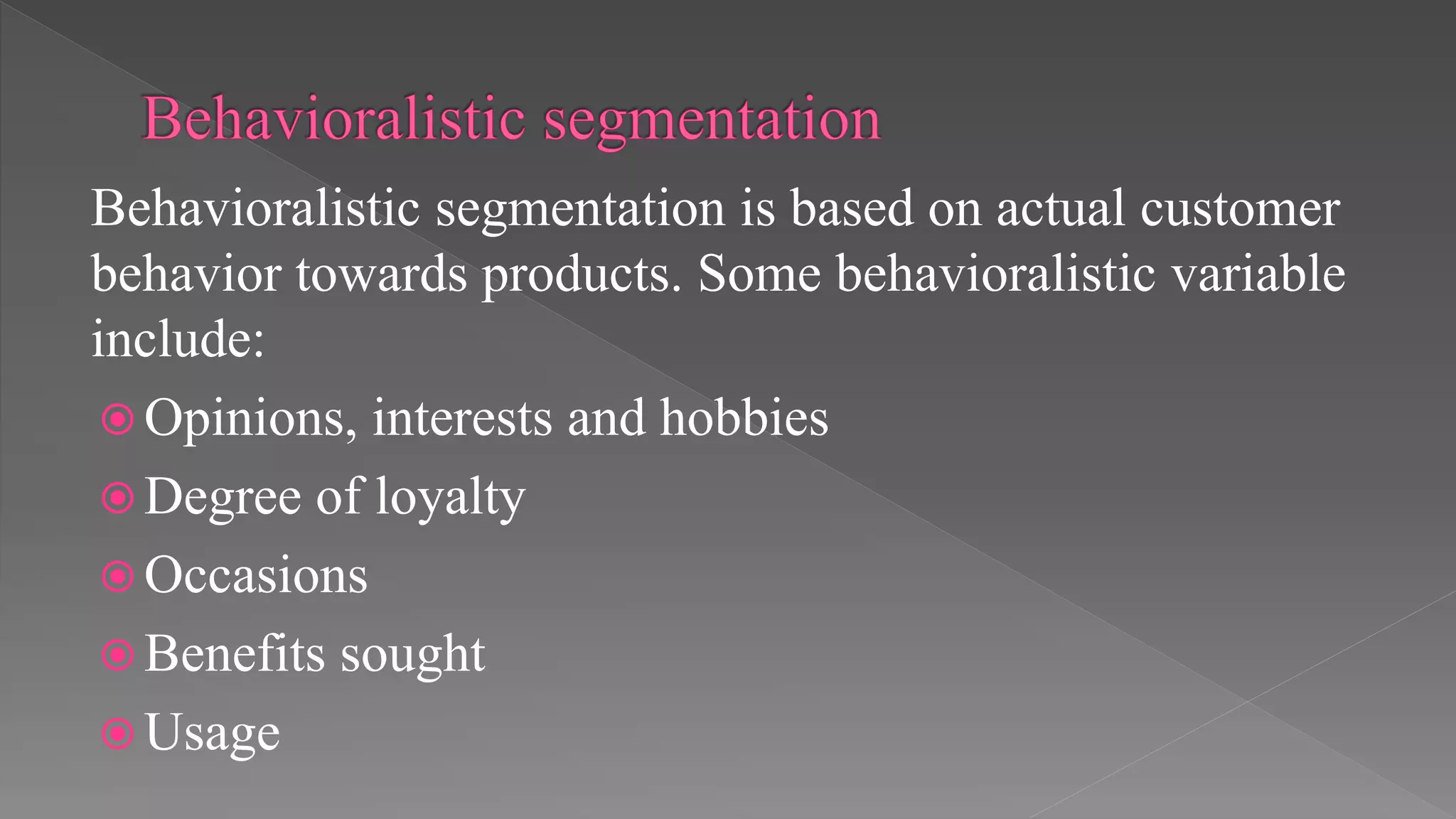 Market Segmentation | PPTX