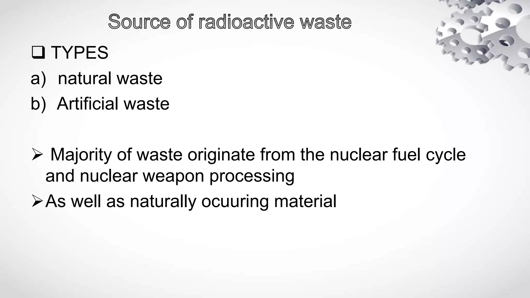 presentation on nuclear waste management | PPTX
