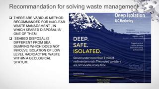 presentation on nuclear waste management | PPTX