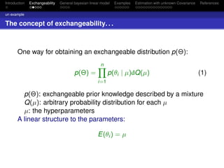 Reading the Lindley-Smith 1973 paper on linear Bayes estimators | PDF