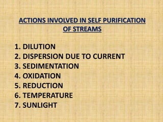 self purification of streams Seminan ppt | PPTX