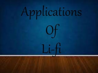 Li-Fi Technology advantages,disadvantages,application,scope | PPTX