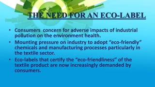 ECO-LABELS USED IN TEXTILES | PPTX