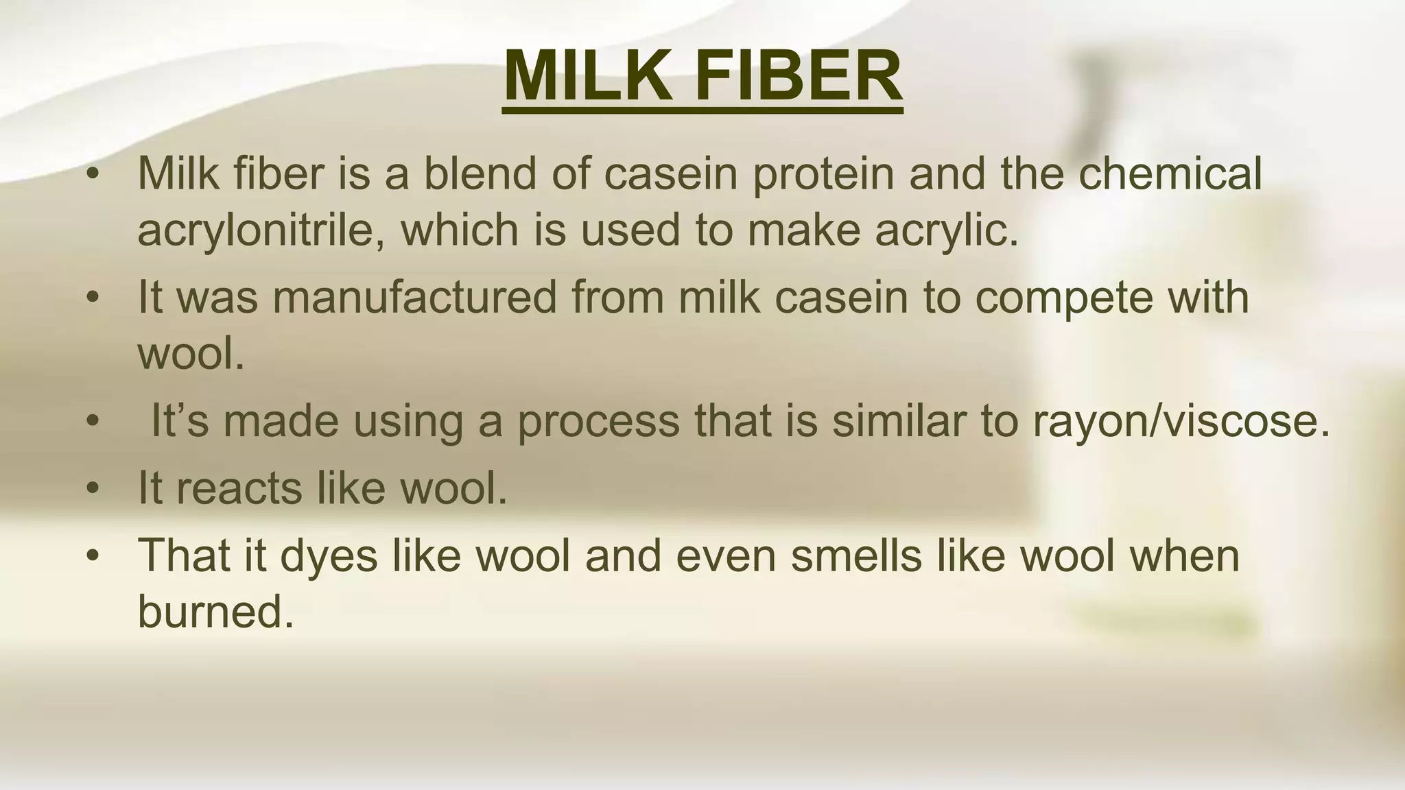 MILK FIBER | PPTX