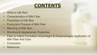 MILK FIBER | PPTX