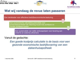 GMP: bedrijfseconomische besturing | PPT