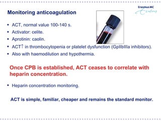 Management of coagulation and transfusion therapy in cardiothoracic ...