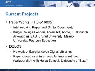 Bridging the Paper-Digital Divide: The iPaper Interactive Paper ...