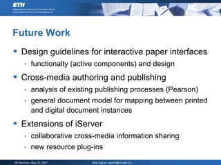 Bridging the Paper-Digital Divide: The iPaper Interactive Paper ...