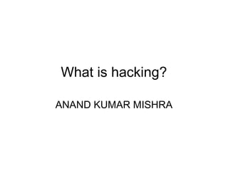 Hacking Question and Answer | PPT