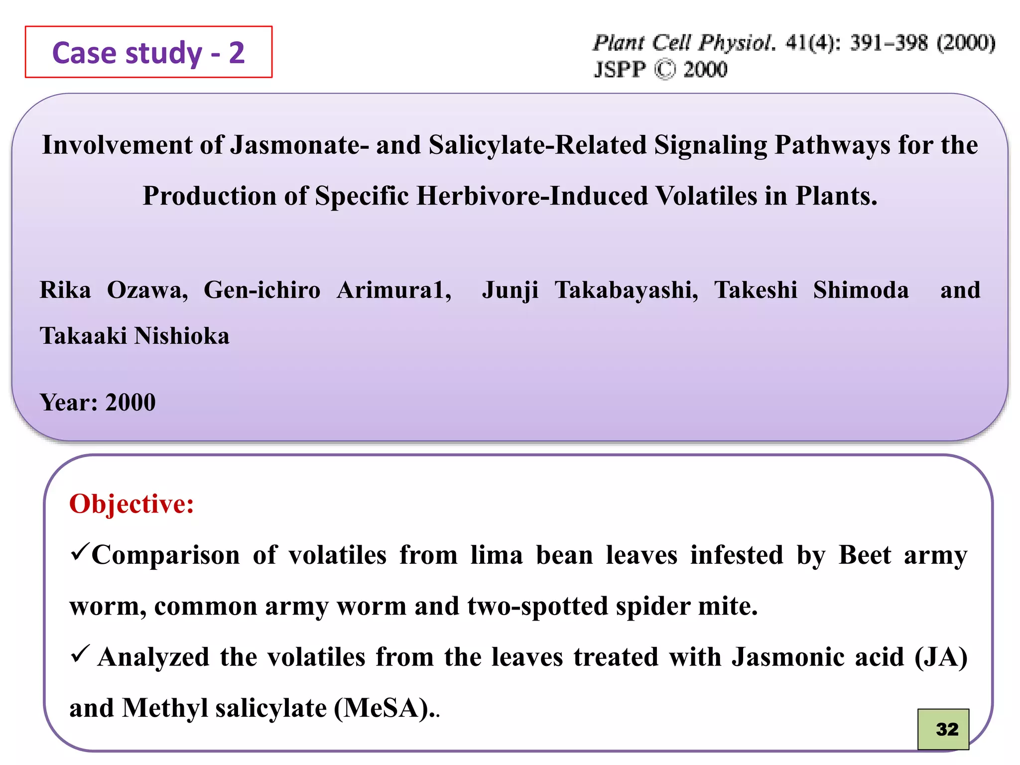 Tritrophic Interactions Mediated By Herbivore Induced Plant Volatiles ...