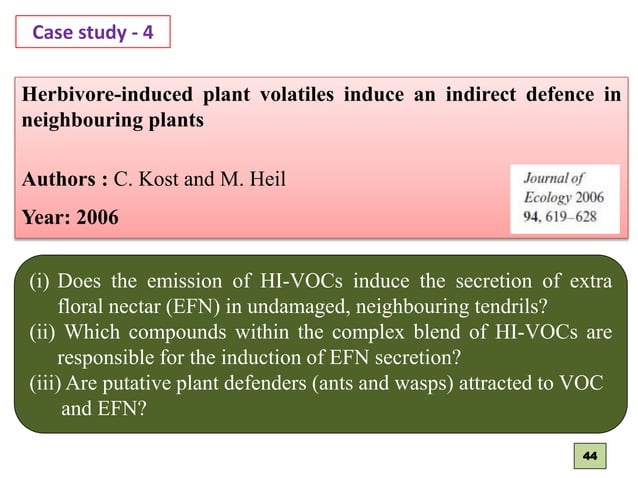 Tritrophic Interactions Mediated By Herbivore Induced Plant Volatiles ...