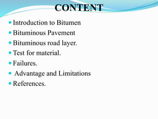 Bituminous pavement | PPTX