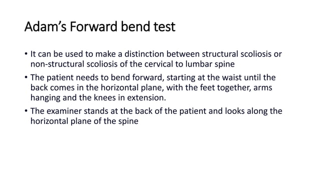 SCOLIOSIS assessment, types and management | PPTX
