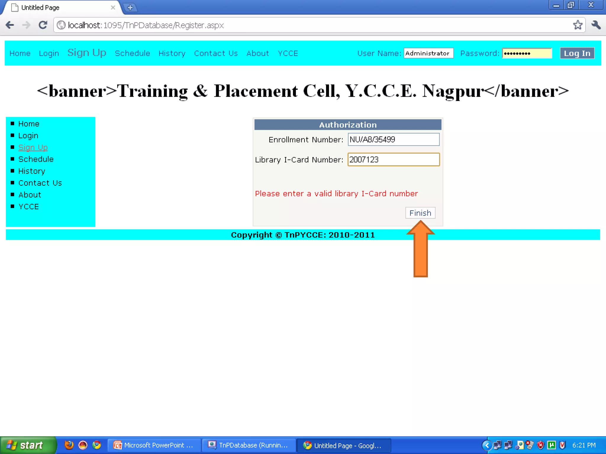 Training & Placement Database Management System | PPTX