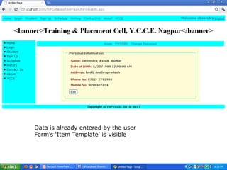 Training & Placement Database Management System | PPTX