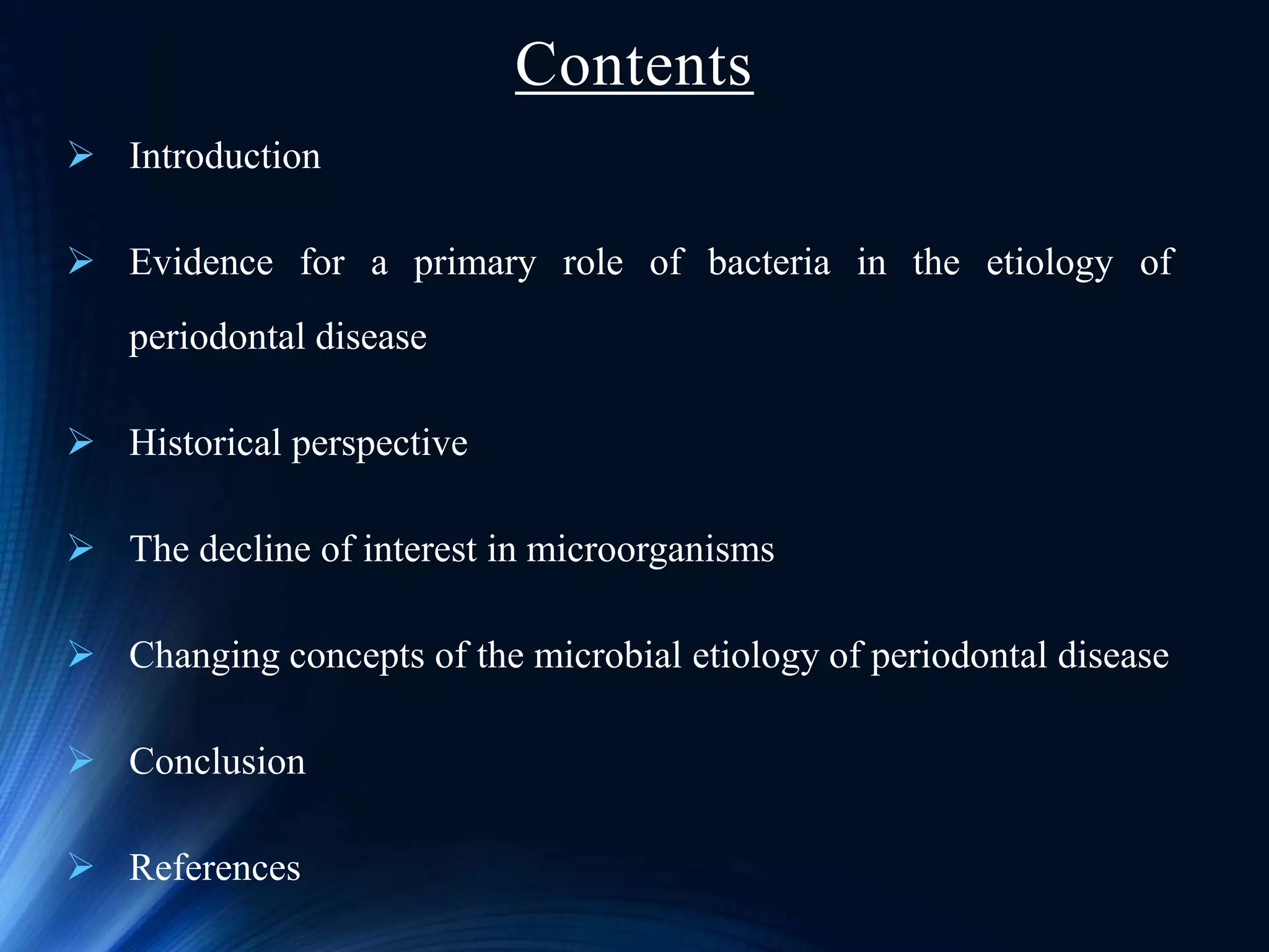 bacterial etiology in periodontium | PPT