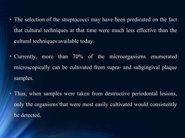 bacterial etiology in periodontium | PPT