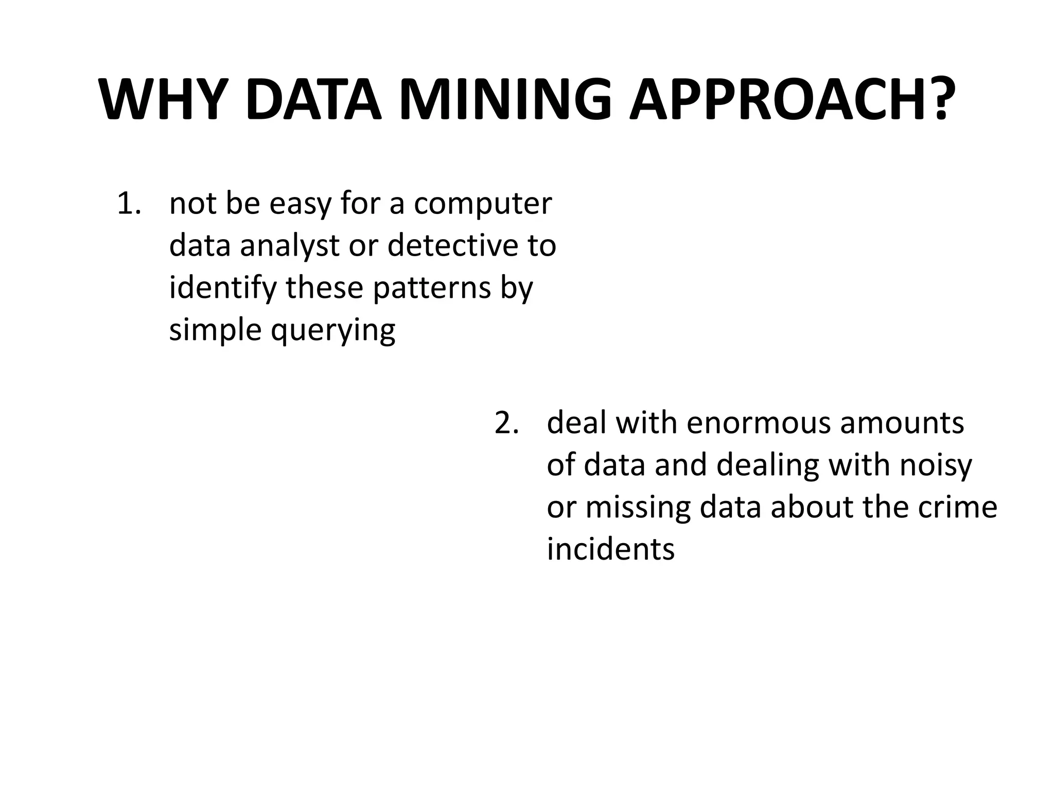 Crime Pattern Detection using K-Means Clustering | PPTX