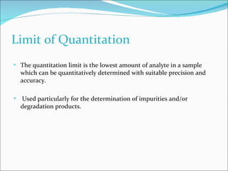 analytical method validation and validation of hplc | PPT