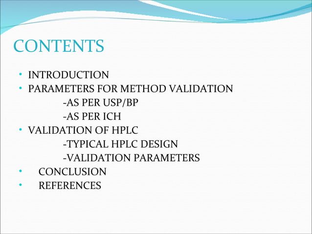 analytical method validation and validation of hplc | PPT | Chemistry ...