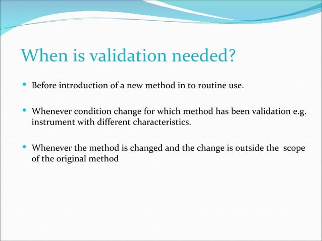 analytical method validation and validation of hplc | PPT | Chemistry | Science